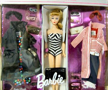 Number One and Two Ponytail Vintage Barbie Doll, First Barbie Doll 1959
